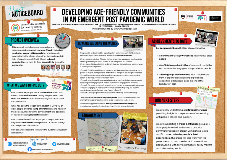 Developing Age-Friendly Communities in an emergent Post Pandemic World ...