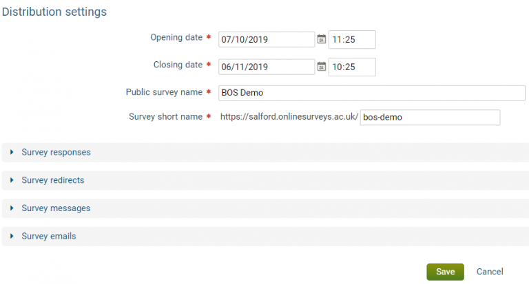 JISC Online Surveys Step by Step - Salford PsyTech Home →⌂ - Salford ...